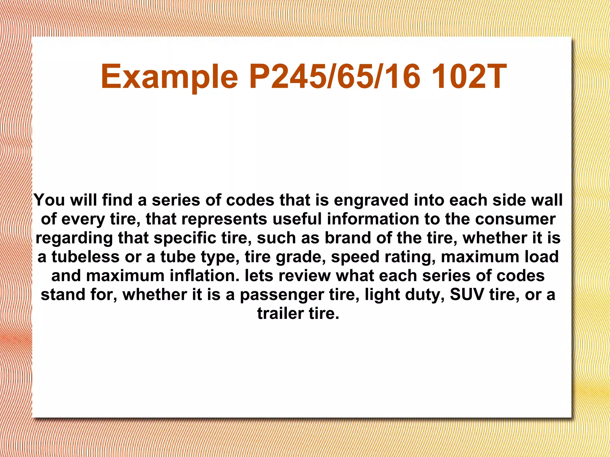 How to Read Tire Codes and Understand What They Mean | ODP