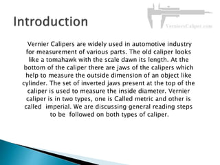How to read vernier caliper easily PPT