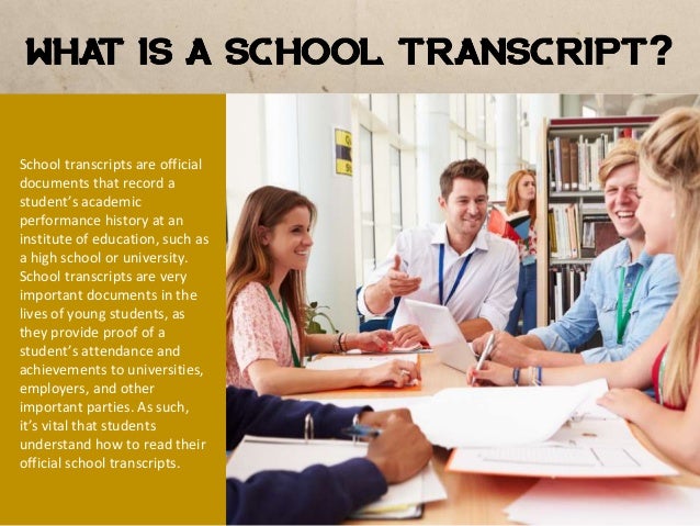 How to read your school transcripts