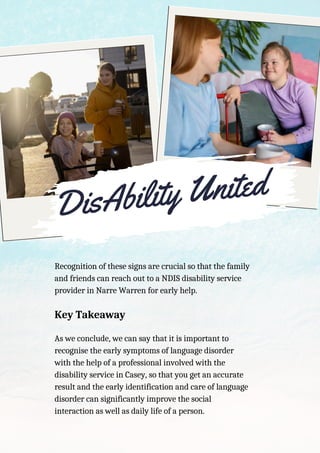 How To Recognise Symptoms Of Language Disorder? | PDF