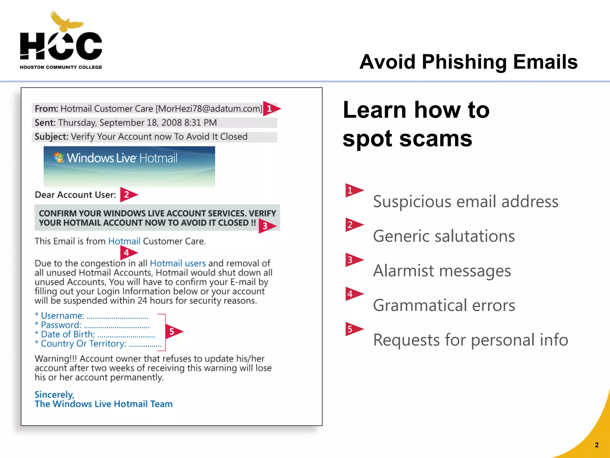 How to recognize an email scam | PPT