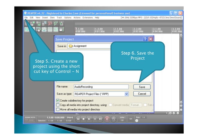 How to record voice using Reaper | PDF