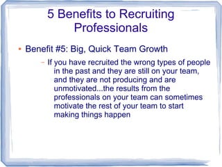 MLM Sponsoring: How to Easily Recruit Professionals to Grow A Big Check ...