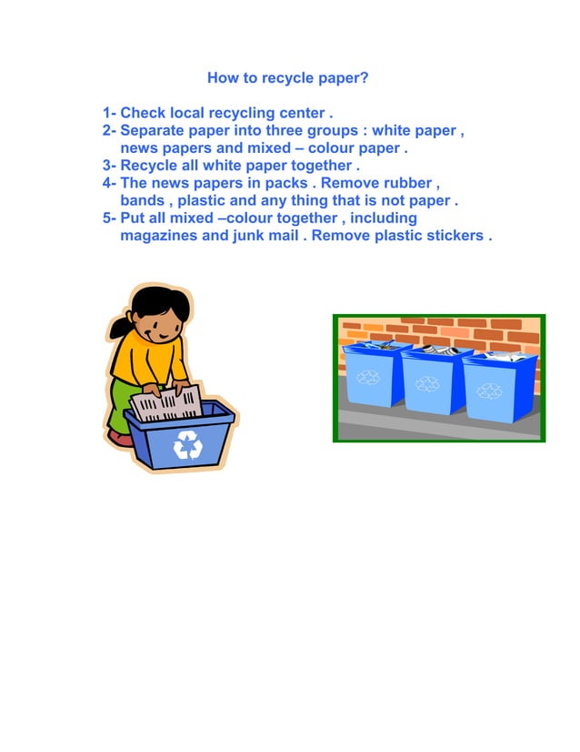 How to recycle paper | PDF