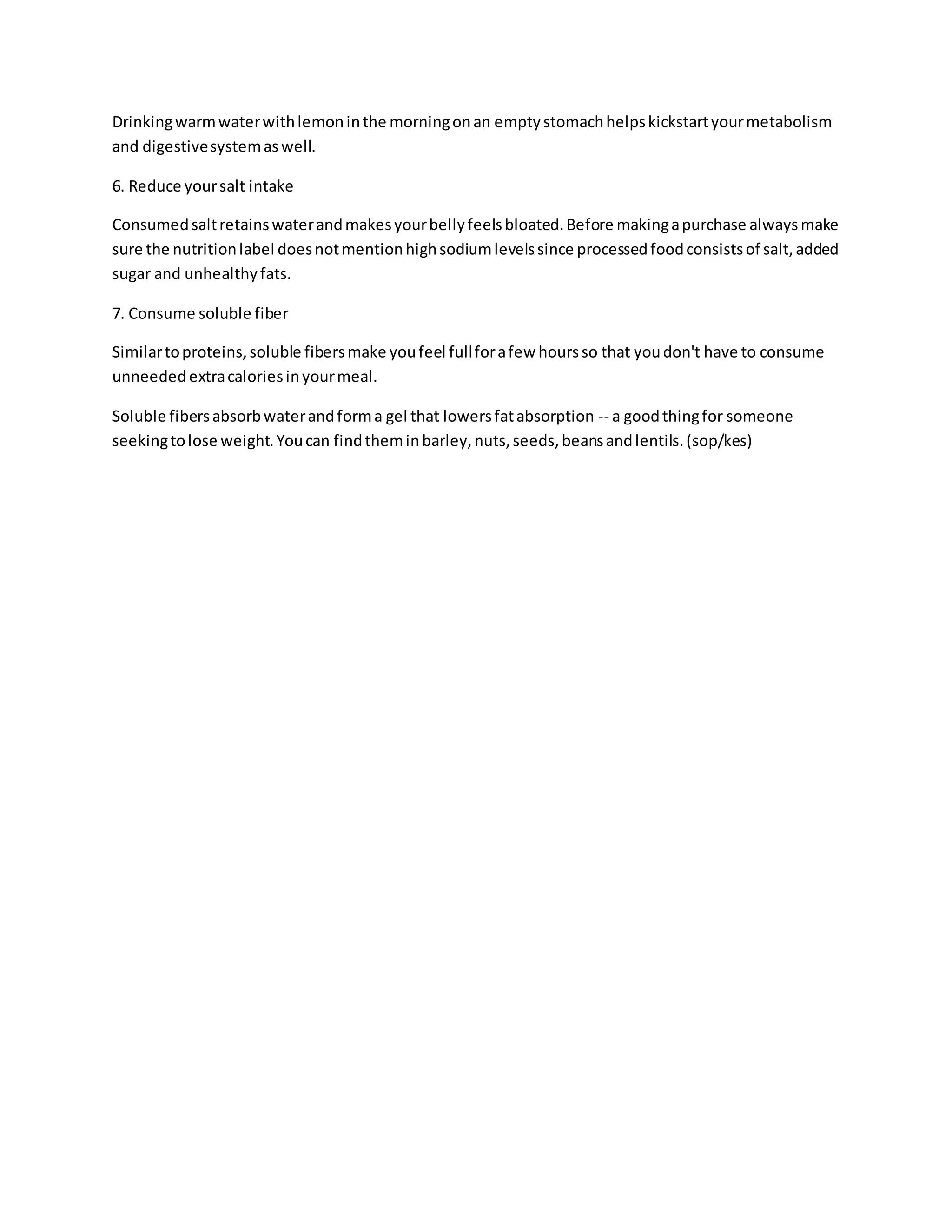 How To Reduce Belly Fat Pdf
