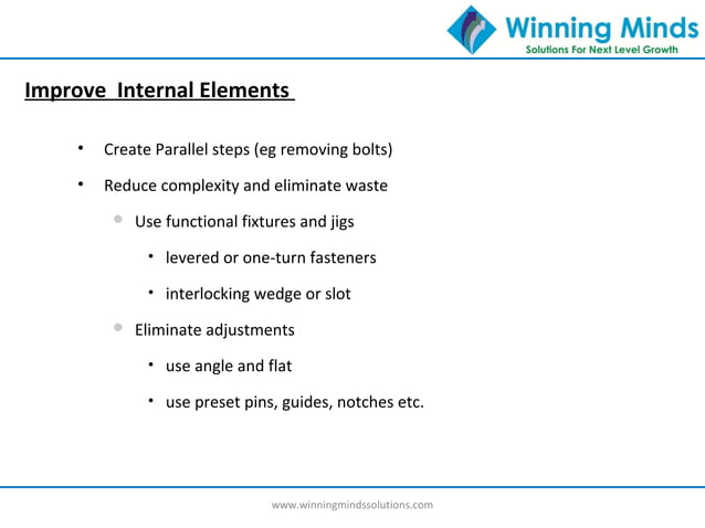 How to reduce changeover loss | PPT