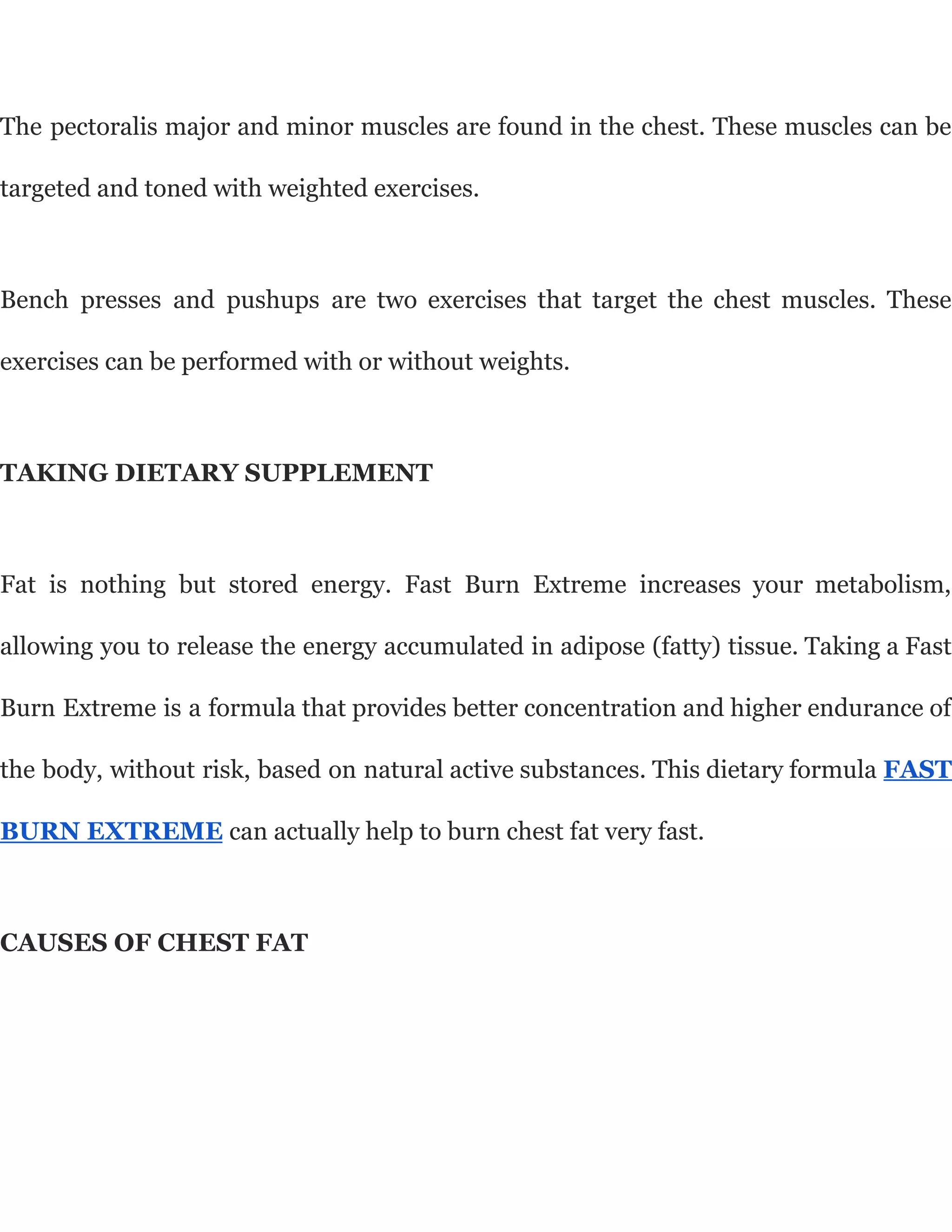 How to reduce chest fat fast | PDF