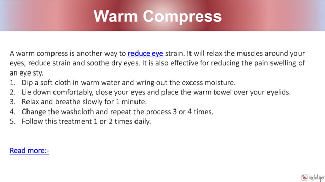 How to reduce eye strain | PPT