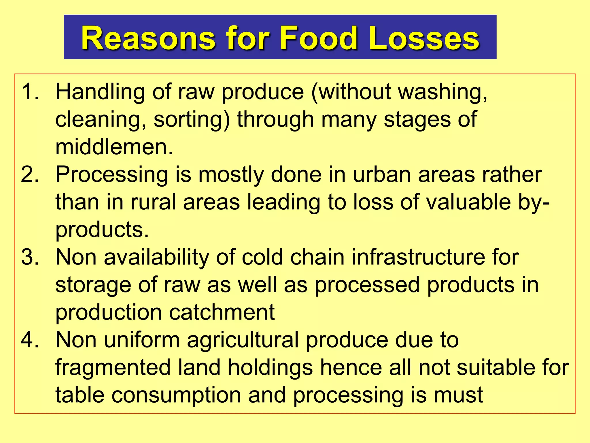 How to reduce post harvest losses in food crops | PPT
