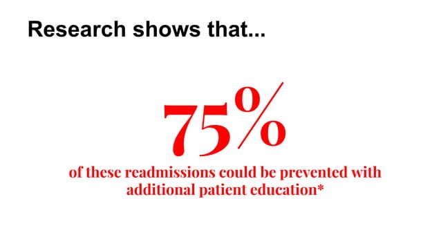 How to Reduce Readmissions by Changing Patient Education | PPT