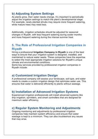How to Reduce Water Waste with Irrigation Systems in Riyadh.pdf