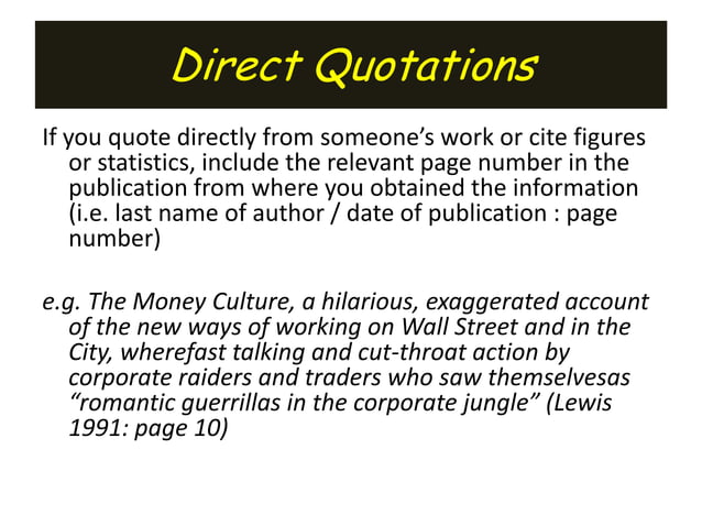 How to reference, The Harvard Way | PPT