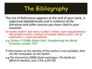 How to reference, The Harvard Way | PPT