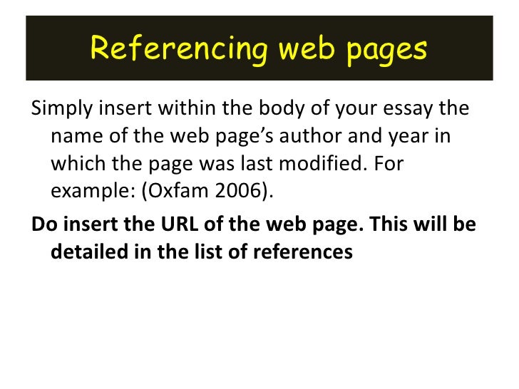 How to reference, The Harvard Way