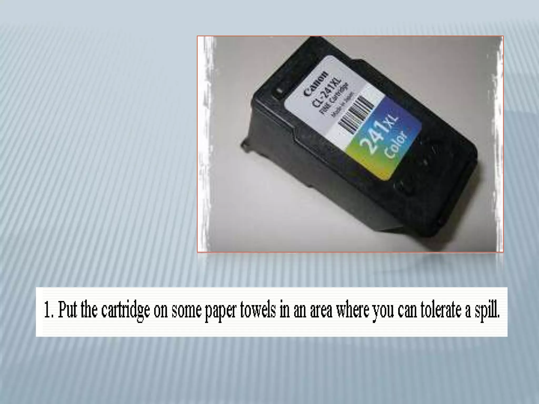How to refill canon color cartridge 241 | PPSX