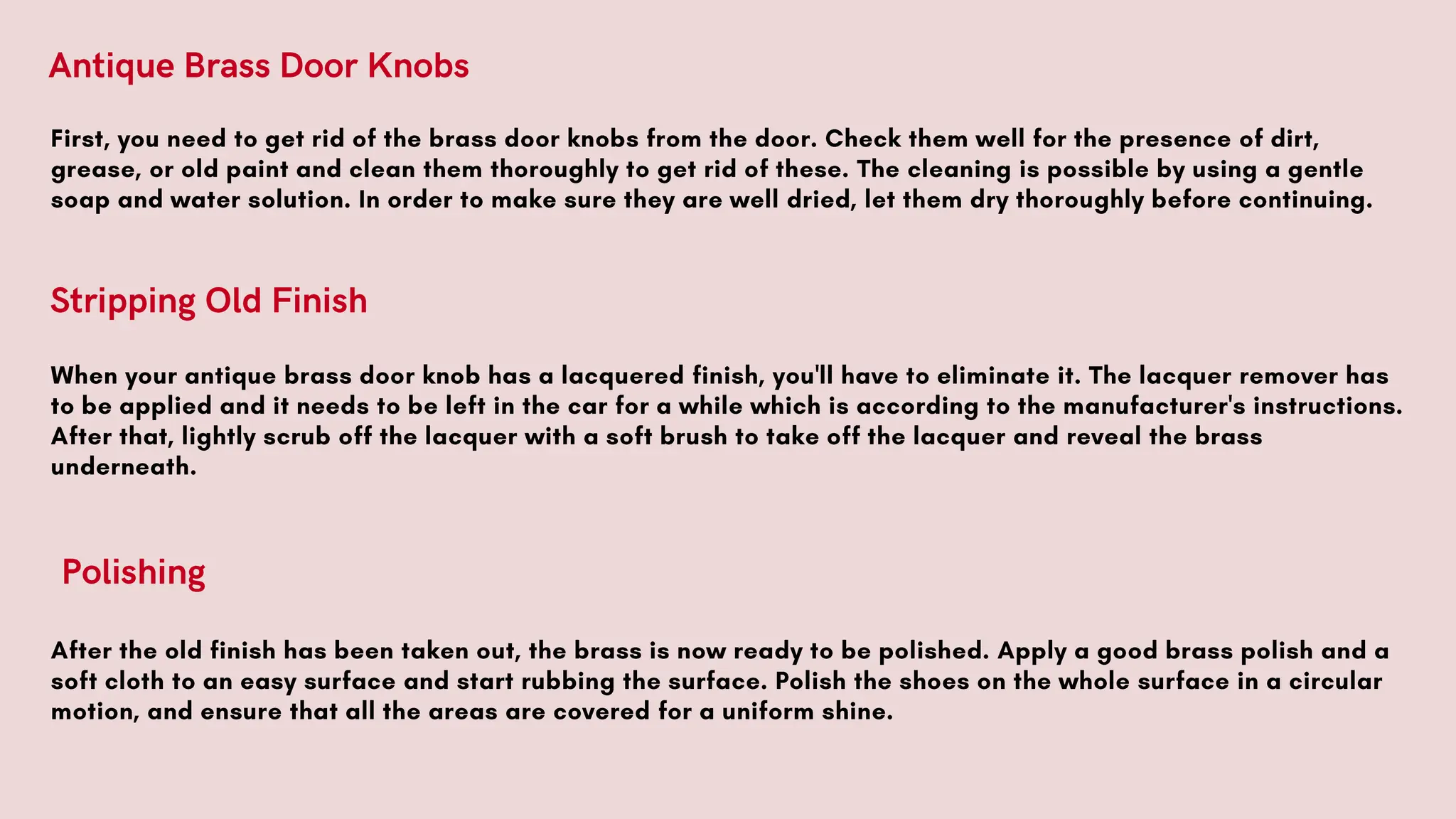 How to Refinish Antique Brass Finish Door Knob.pptx