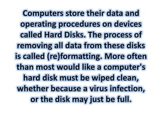 How to reformat pc | PPTX