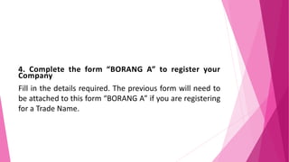 How to register a company in Malaysia with ssm step by-step guide | PDF