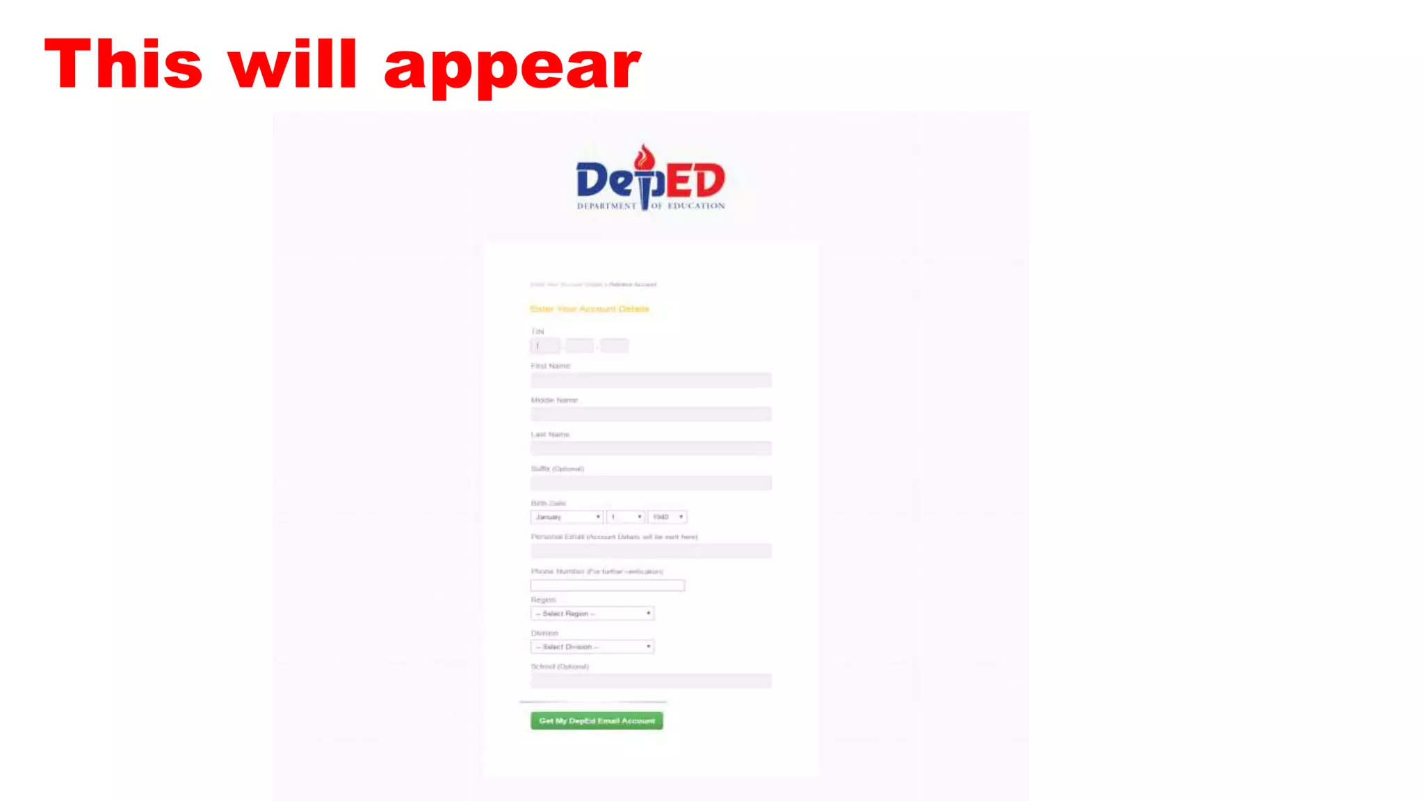 How to register and get your Official DepEd Email Account | PPTX