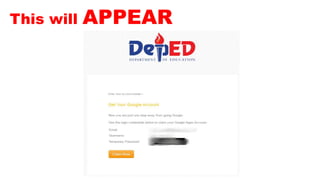 How to register and get your Official DepEd Email Account | PPTX