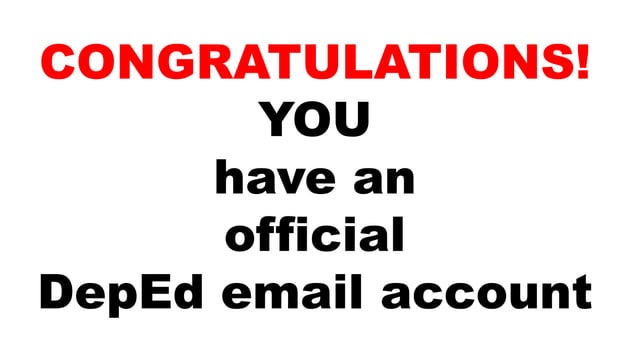 How to register and get your Official DepEd Email Account | PPTX