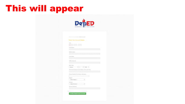 How to register and get your Official DepEd Email Account | PPTX