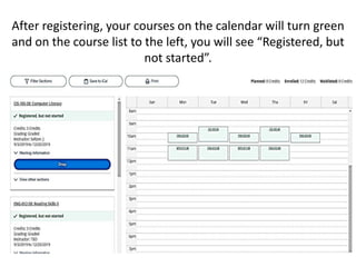 How to Register Classes Added to Your Plan | PDF