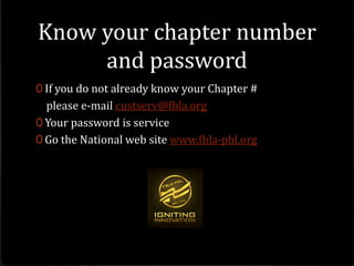 FBLA-PBL - How to Register Members | PPT