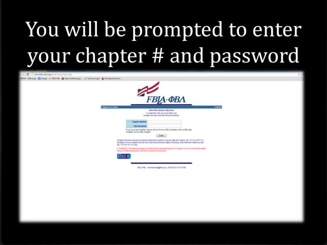 FBLA-PBL - How to Register Members | PPT