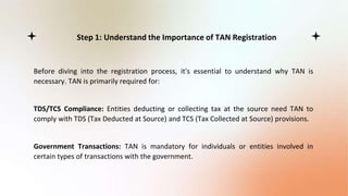 How to Register TAN on the Income Tax Portal | PPTX