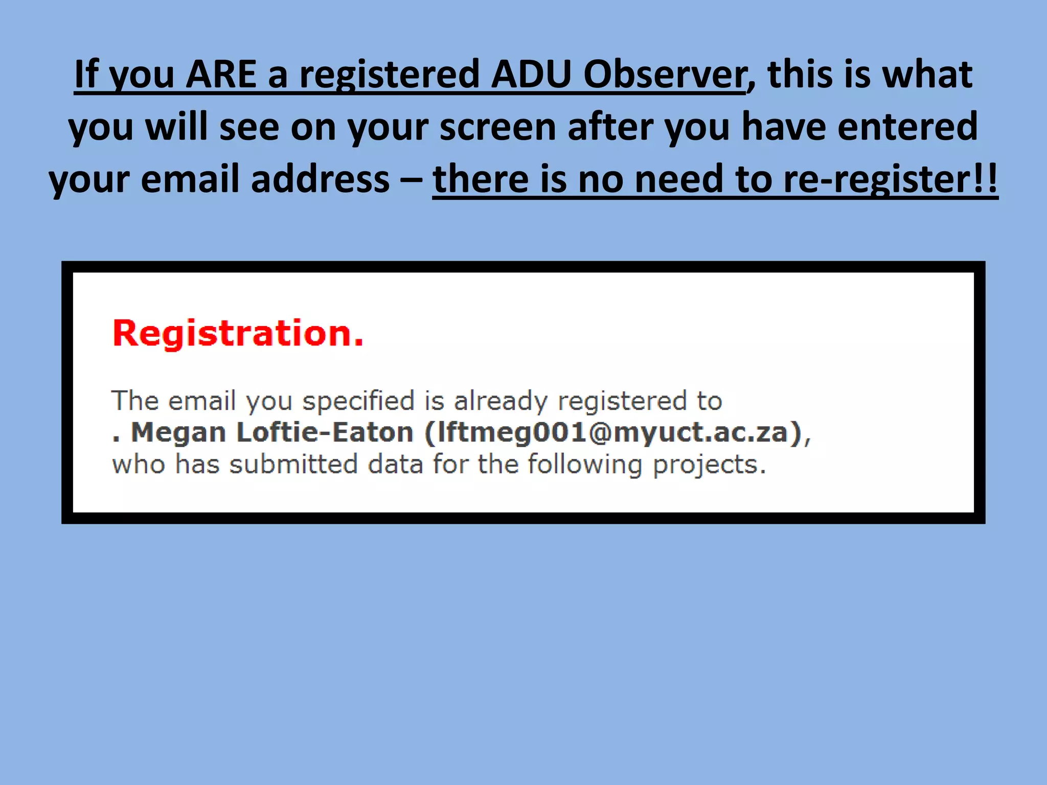 How to register and become a Citizen Scientist with the Animal ...