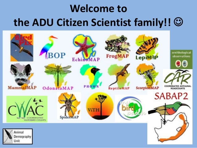 How to register as a Citizen Scientist with the Animal Demography Unit