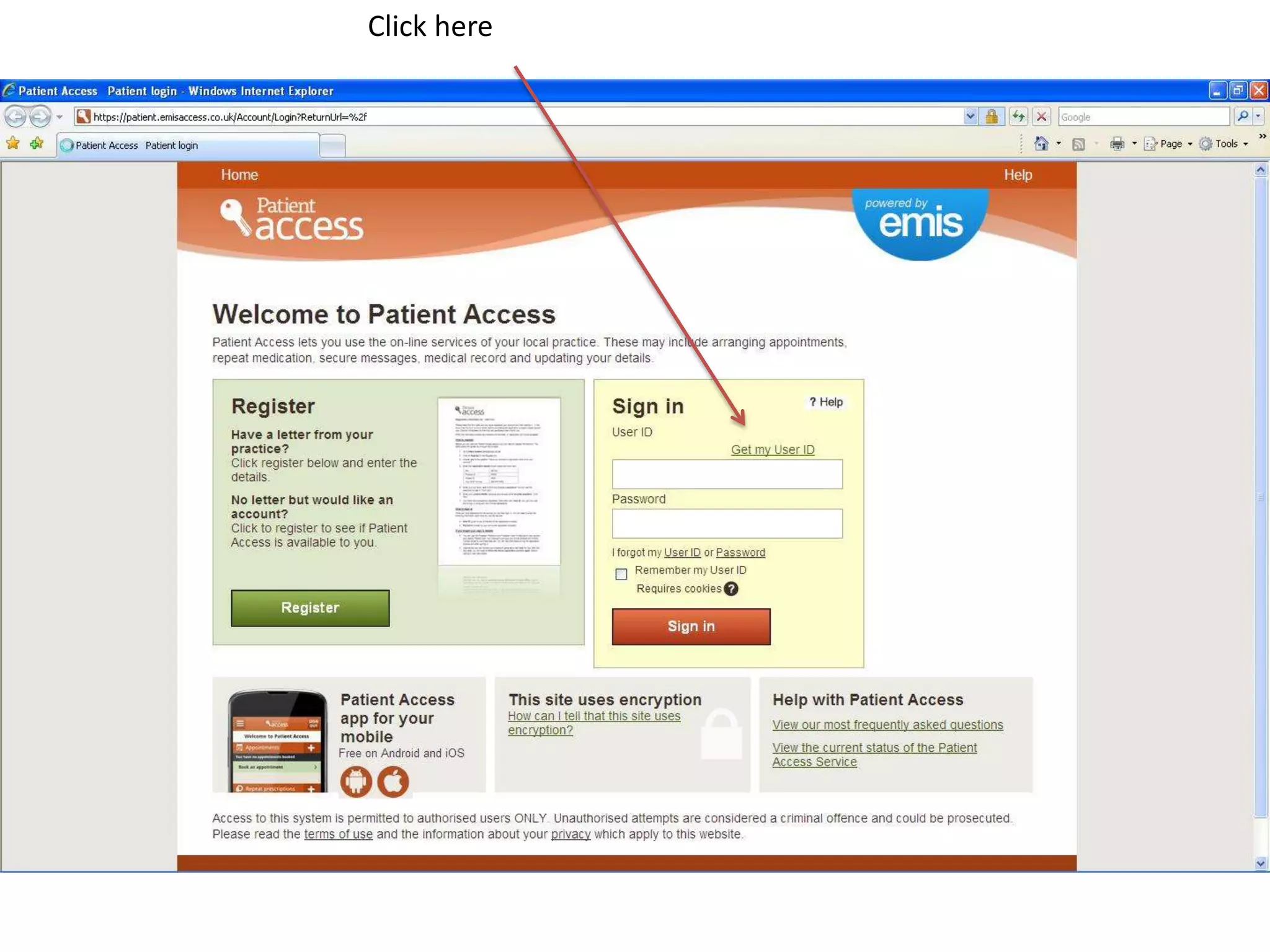 How to register with the new look emis | PPTX | Technology & Computing