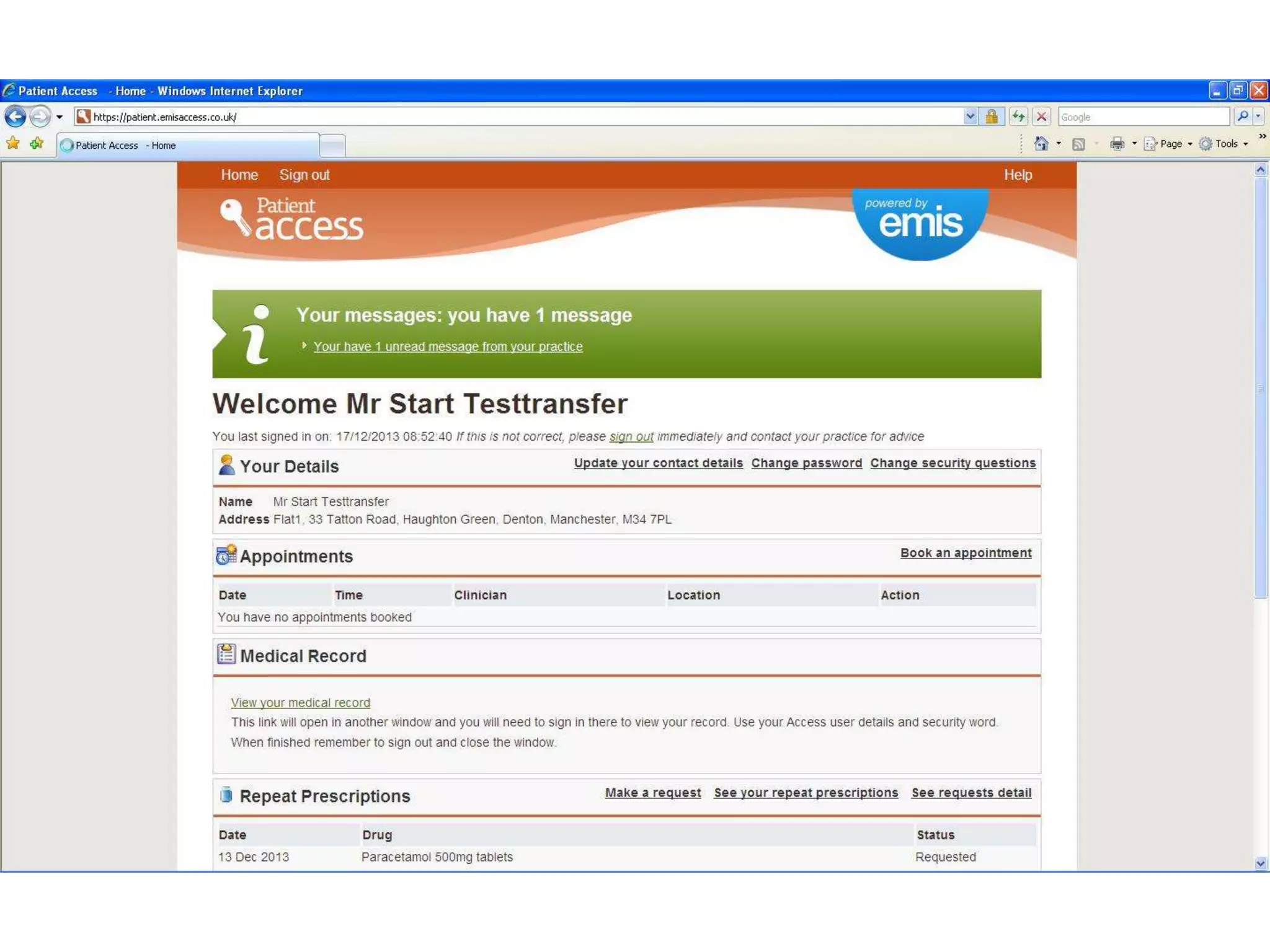How to register with the new look emis | PPTX | Technology & Computing