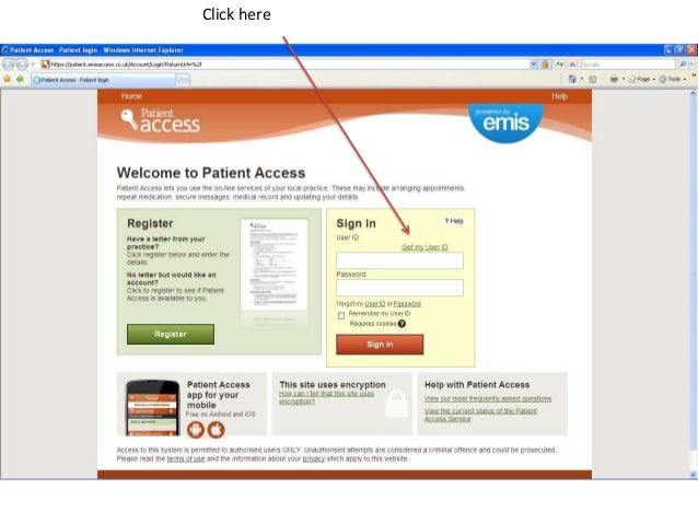 How to register with the new look emis