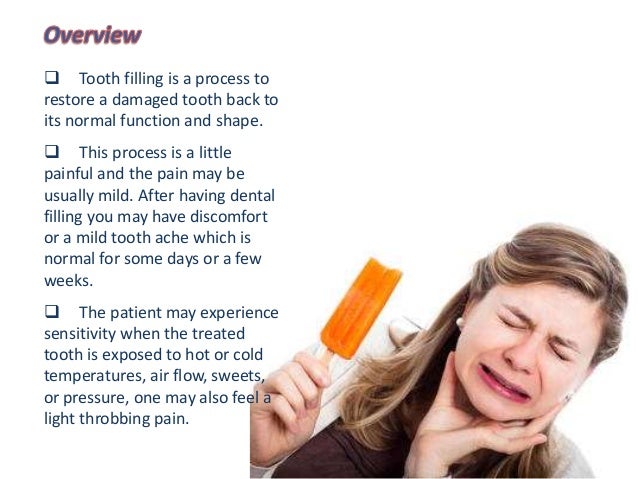 How to relieve tooth pain after filling by dentist