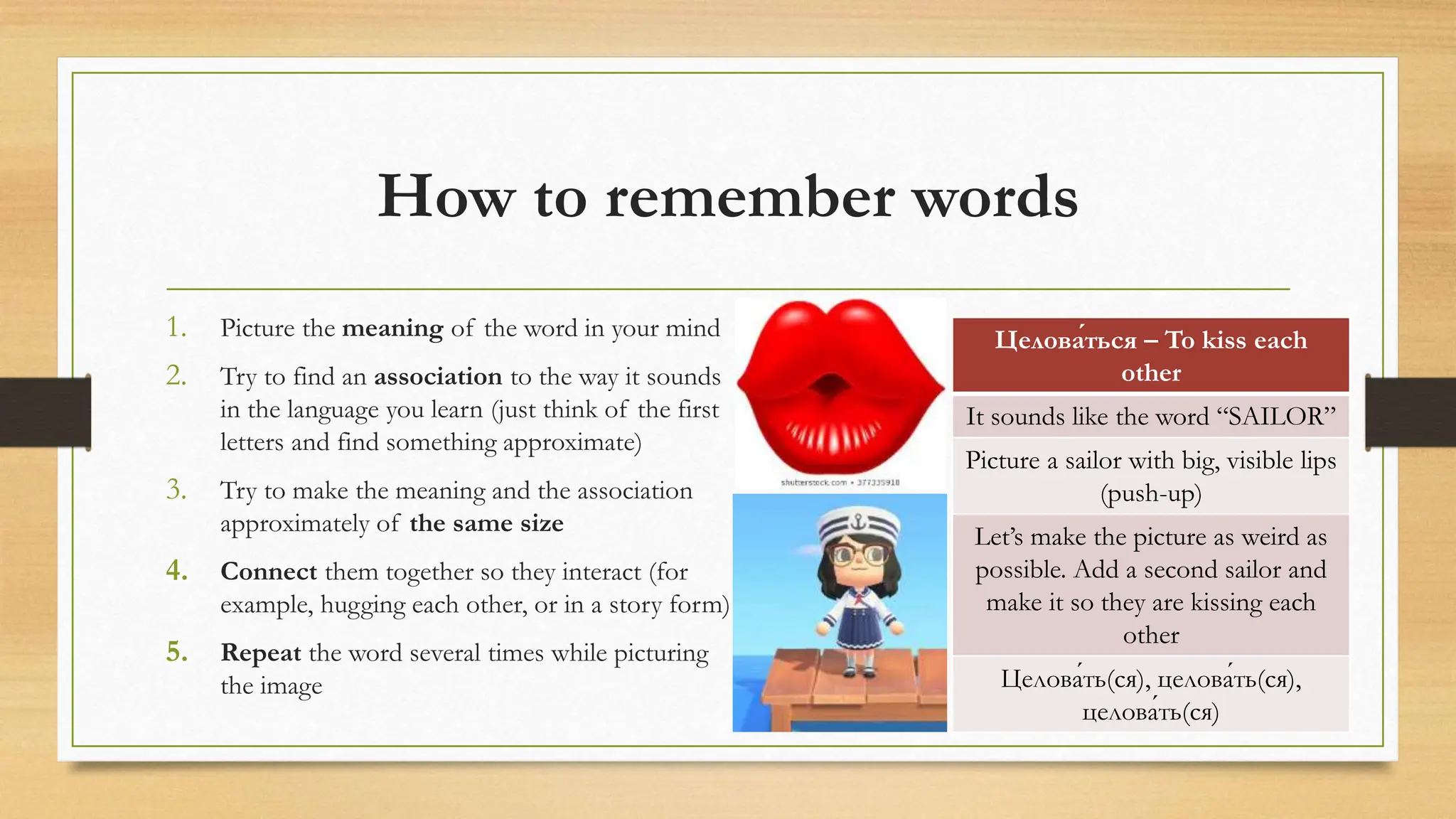 How to Remember Things (words, sentences, phrases) | PPT