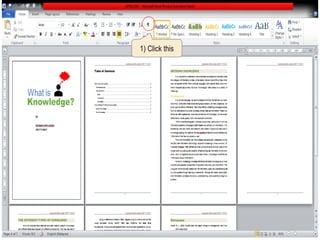 How to remove a blank page in microsoft word | PPT