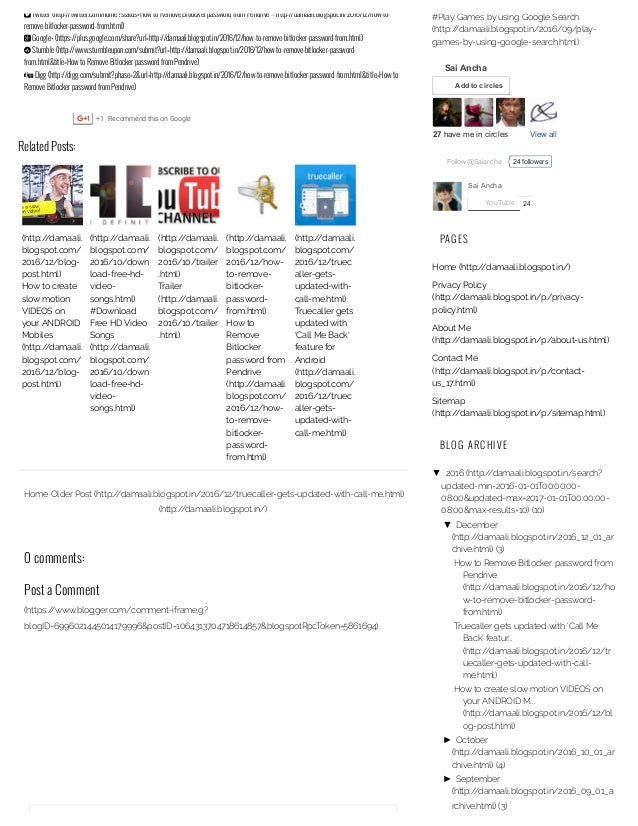 How To Remove Bitlocker Password From Pendrive