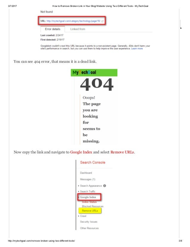 How To Remove Broken Link In Your Blog Website Using Two Different Tools