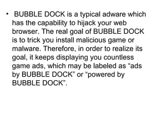 How to remove bubble dock adware | PPT