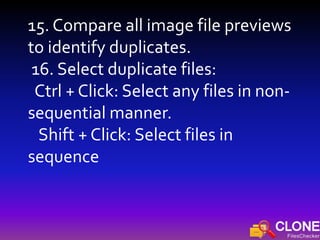 How to remove duplicate files pictures | PPTX | Photo Editing Software | Computer Software and ...
