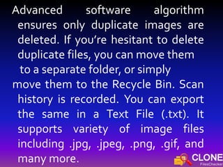 How to remove duplicate files pictures | PPTX | Photo Editing Software | Computer Software and ...