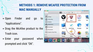 How to Remove McAfee Total Protection From Mac? | PPT