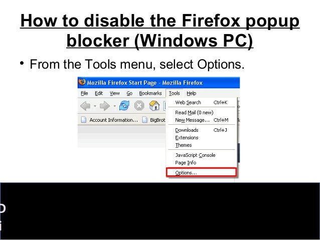 How to use pop up blocker in firefox - lasopaelite