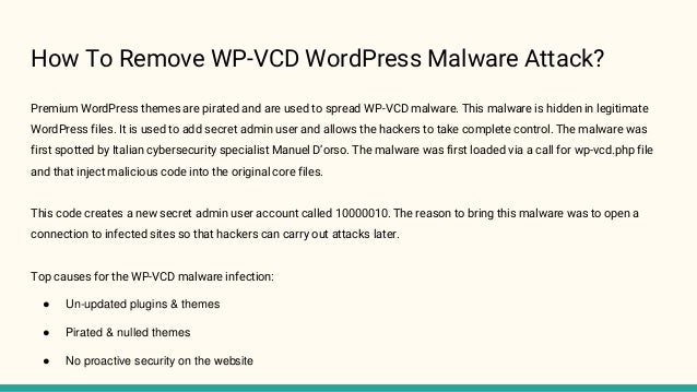 How To Remove WP-VCD WordPress Malware Attack_.pptx