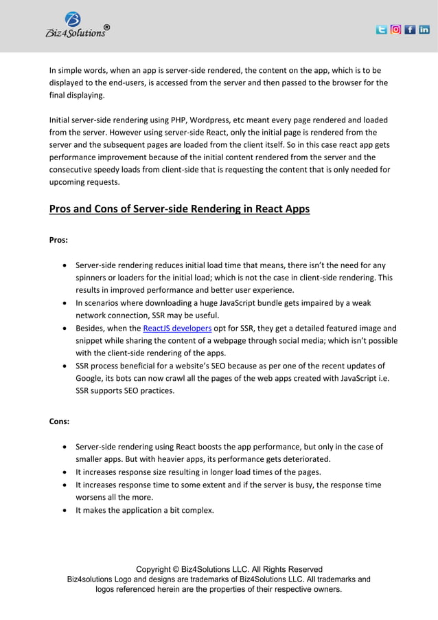 What Is Server Side Rendering How To Render Your React App On The Server Side To Improve App 4604