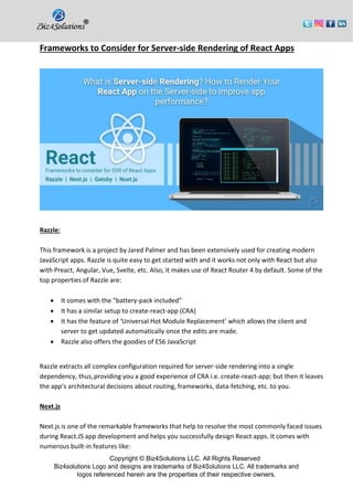 What is Server-side Rendering? How to Render Your React App on the Server-side to improve app ...