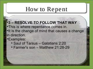 How to repent | PPT | Christianity | Religion & Spirituality