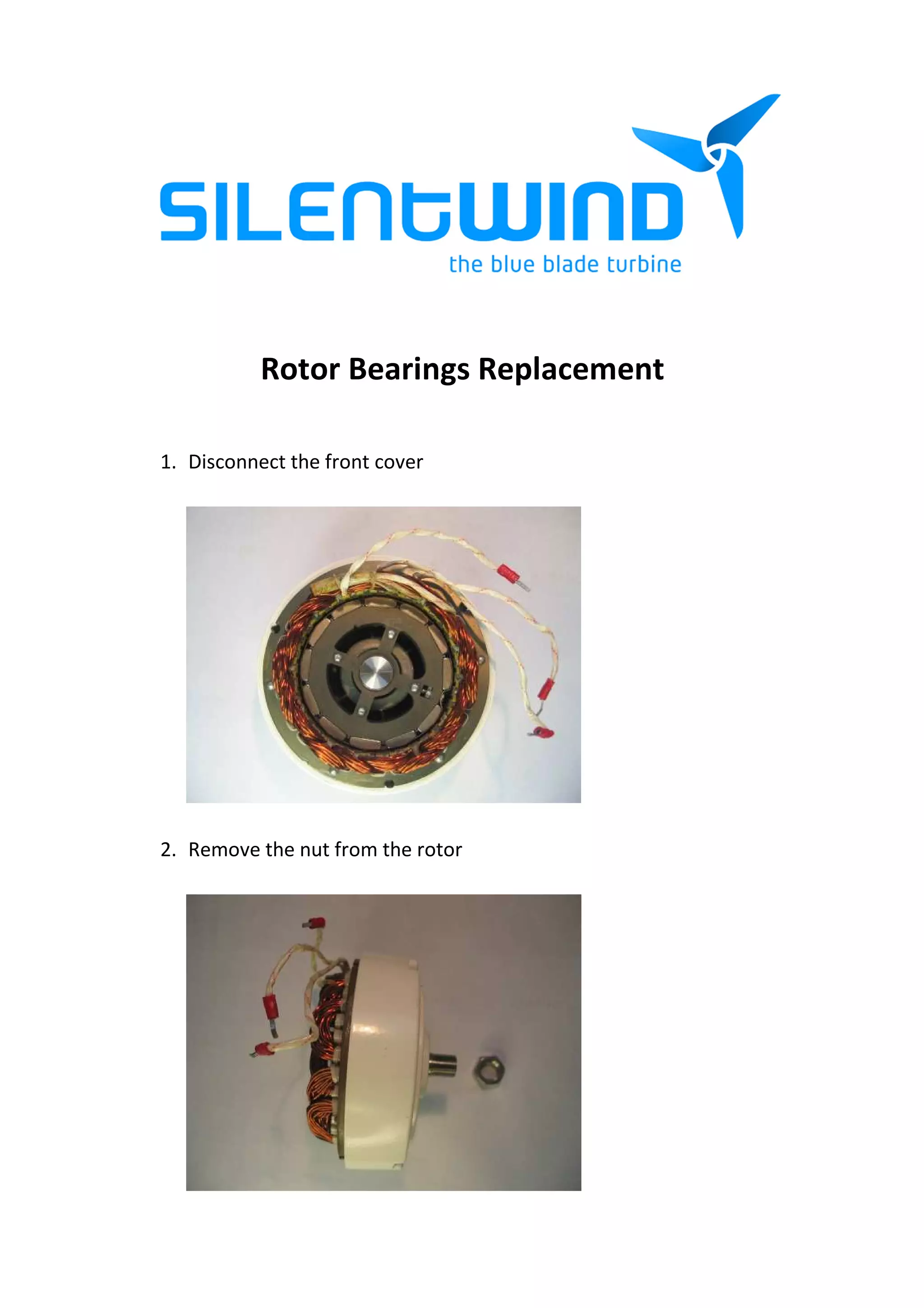 How to Replace Bearings in Your Silentwind Wind Generator | PDF